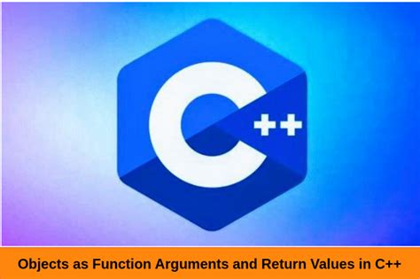 Objects As Function Arguments And Return Values In C