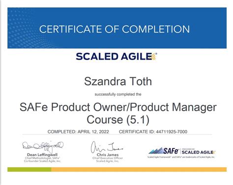 Certification Of Safe Popm Course Szandra Tóth