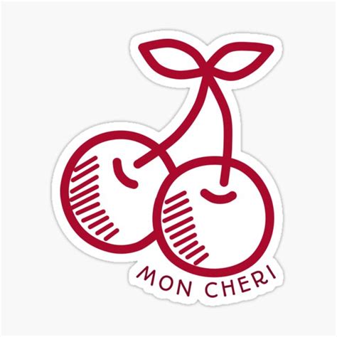 Mon Cheri Sticker For Sale By Whdesign Redbubble