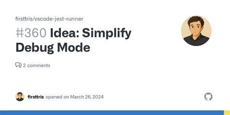 Idea Simplify Debug Mode · Issue 360 · Firsttrisvscode Jest Runner