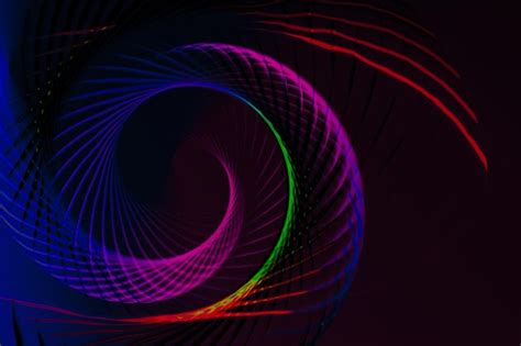 Premium Photo Colorful Spiral Abstract Circular Rotating Spiral
