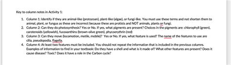 Solved Protists Identification Lab Task 1 Answer The Chegg Com