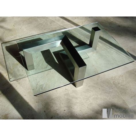 Table Basse Verre Inox Design Mobilier Design Décoration Dintérieur