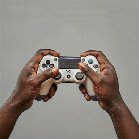 A Game Controller In Hand Premium Ai Generated Image