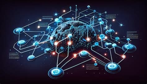 Premium Photo A Graphical Representation Of A Connected Iot Network