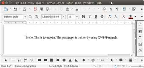 POIWord创建段落 Apache Word 入门教程 无涯教程网