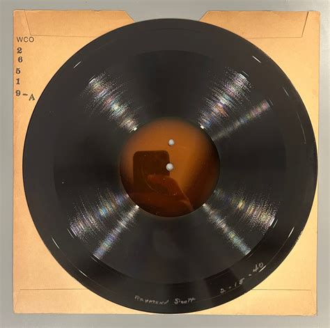 Raymond Scott Whisper 1940 Columbia Acetate Test Pressing 12” 78