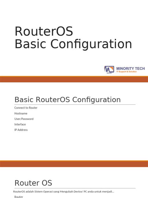 Lab1 Basic Routeros Configuration Pdf