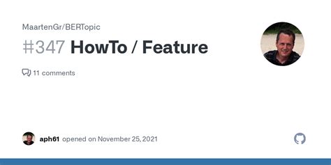 howto feature · issue 347 · maartengr bertopic · github