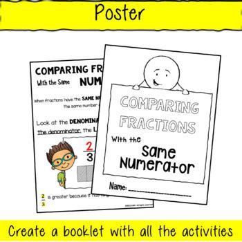 Comparing Fractions With The Same Numerator Fractions With Like Numerators