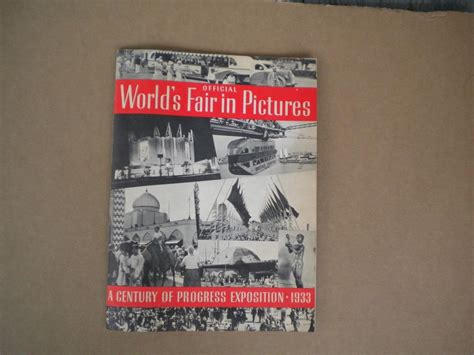 Official Worlds Fair In Pictures 1933 Chicago Souvenir Book Superb