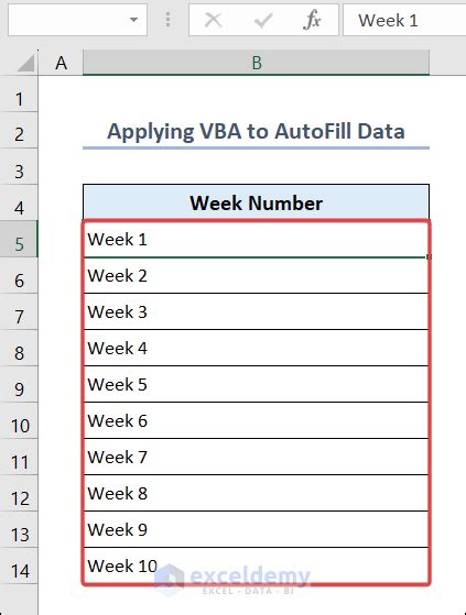 Excel Autofill 16 Useful Examples Exceldemy
