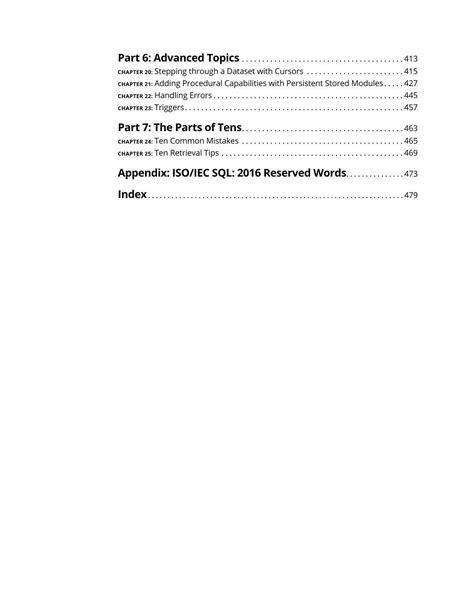 Sql For Dummies E Books Max30