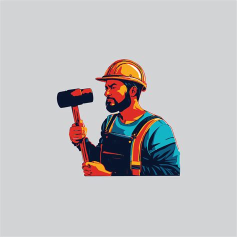 Worker Vector Illustration 23834003 Vector Art At Vecteezy