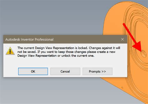 Solved Inventor Current Design View Representation Is Locked On Saved