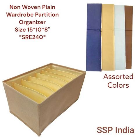Non Woven Plain Wardrobe Partition Organizer At Rs 192piece स्टोरेज