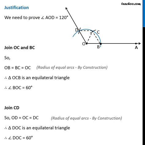 Construct An Angle Of Using Compass Ex