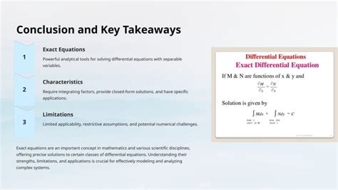 Introduction To Exact Equationspresentationpptx Physics Science