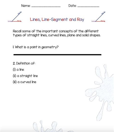 Lines Line Segment And Ray Segmentation Basic Concepts Line
