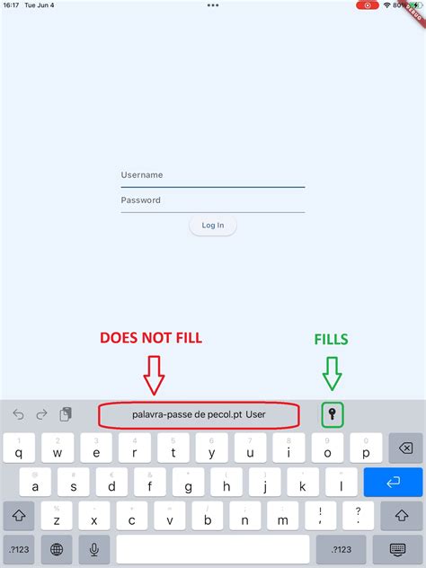 Ios Textfields Do Not Fill From Autofill Suggestion Stack Overflow