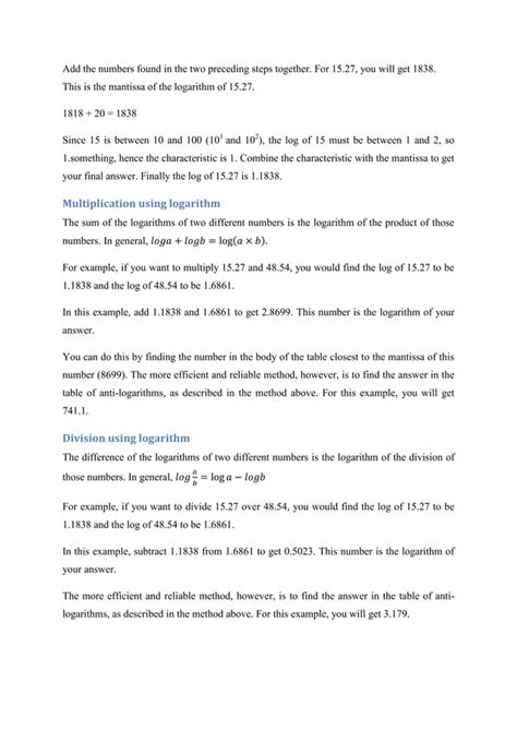 Indices And Logarithms Pdf