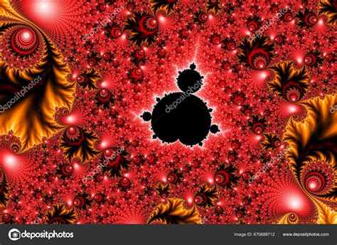 Beautiful Zoom Infinite Mathematical Mandelbrot Set Fractal — Stock