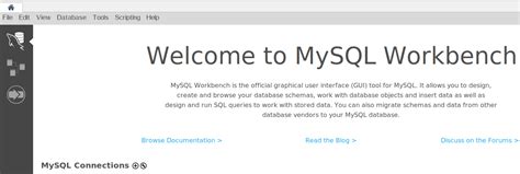 Workbench For MySQL Install In Ways Taste The Linux