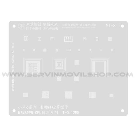 Estencil L Mi 8 Mijing