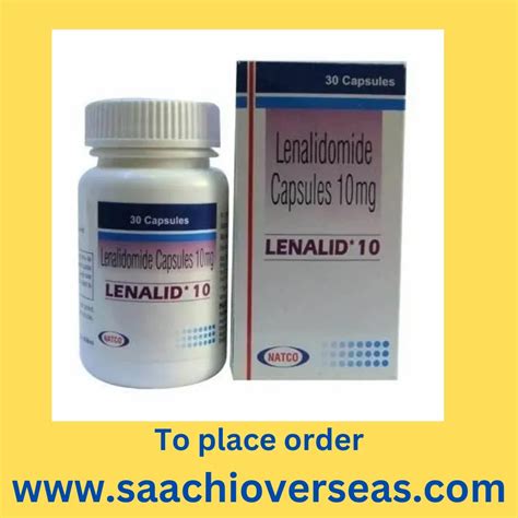 Lenalid 10 Mg Lenalidomide Natco 30 Capsules At Rs 4516bottle In Nagpur Id 24048143797
