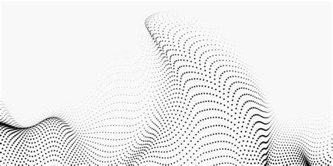 Premium Photo Abstract Waving Particle Technology Background