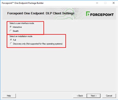 Forcepoint One Endpoint Agent Oluşturma