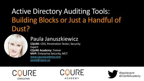 active directory auditing tools building blocks or just a handful of