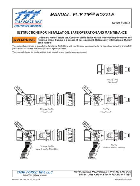 Tft Flip Tip Use Pdf Safety Firefighting