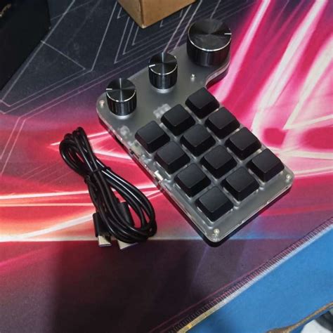 Promo Macropad Keyboard Mini 12 Keys 3 Knop Rgb Shortcut Wireless Bt Diskon 23 Di Seller