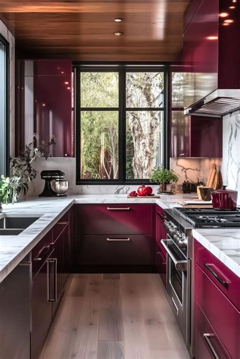Burgundy Kitchen Trends In Modern Designs