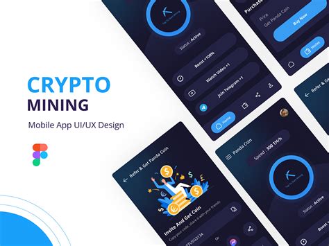 Crypto Mining Mobile App Ui Ux Design Behance