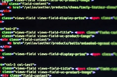 A Computer Screen With A Lot Of Code Stock Photo Image Of Design Website 319457770