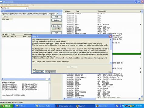 multi level pointers using the debugger with mhs youtube
