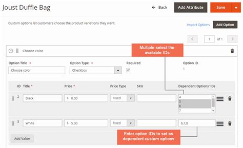 magento 2 dependent custom options extension advanced product custom