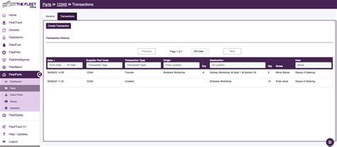 FleetParts Dashboard The Fleet Office
