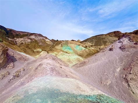 Artists Palette Death Valley Colorful Hills On Artists Drive