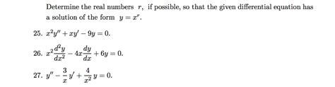 solved determine the real numbers r if possible so that