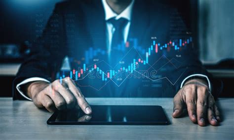 Candlestick Chart And Market Trend Analysis Vouch Stock Image Image Of Capital Analysis