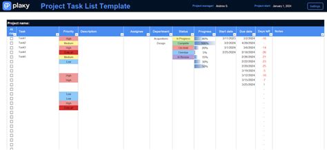 Top 16 Free Automated Project Management Excel Templates