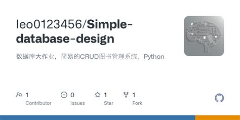Github Leo Simple Database Design Crud Python