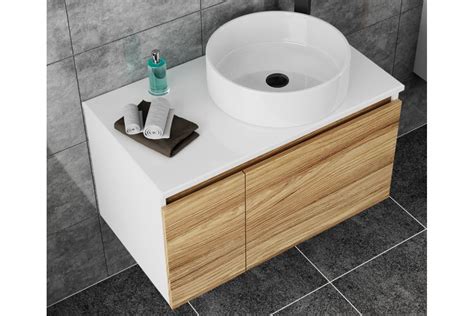 Тумба с раковиной и выпуском Bauedge (тумба Bau Dream Blackwood 80 ...