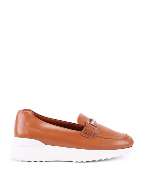 Tods Leather Loafers Light Brown Women Xxw80a0ci22gocg807