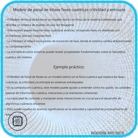 Modelo De Panal De Kitaev Fases Cuánticas Criticidad Y Entropía