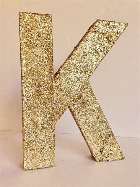 Gold Glitter Letter Customizable Party And Wedding Decor
