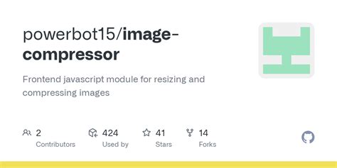 GitHub Powerbot Image Compressor Frontend Javascript Module For